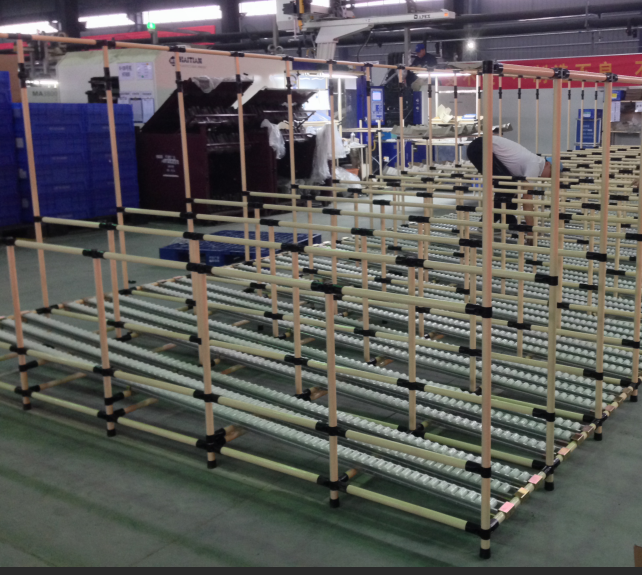 Sistem Rak Pipa Baja Tugas Berat Penyimpanan Rak Pipa PE Untuk Gudang ...